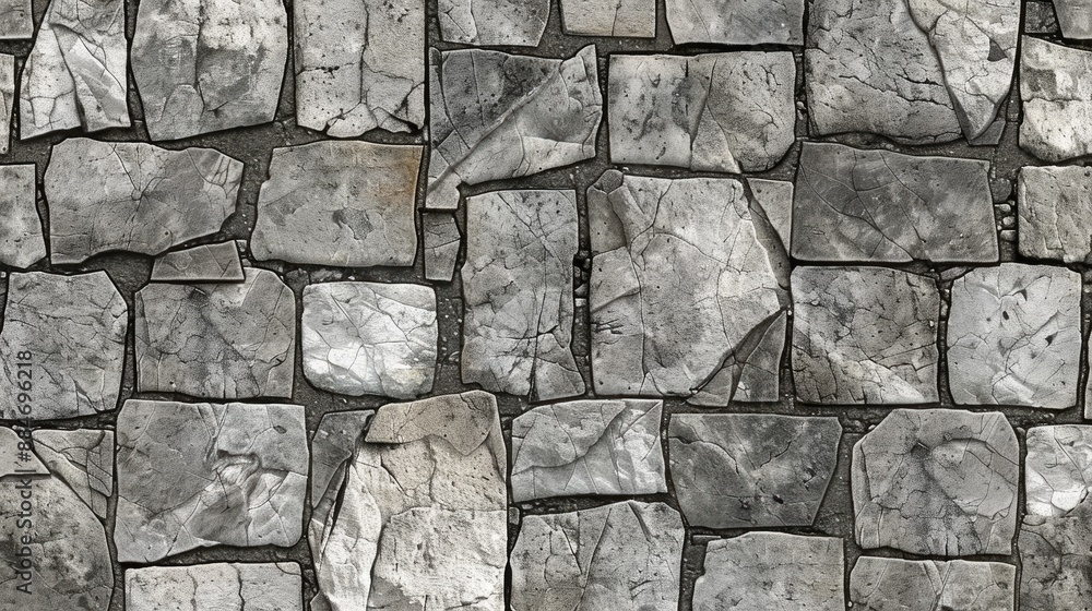 Old grey stone pavement background with isometric stone texture for ...