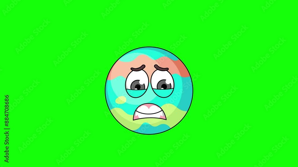 bath bomb cartoon with a face screaming in fear, emoji emoticon ...