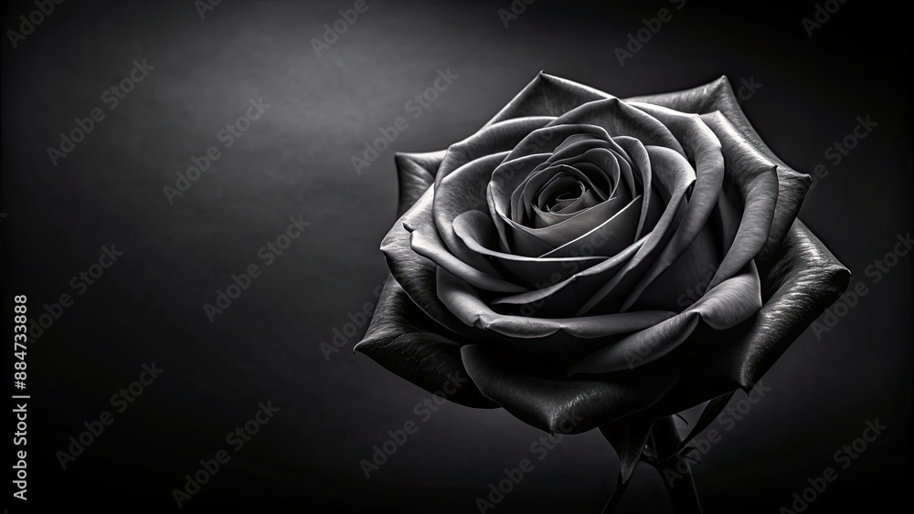 Dark and dramatic black rose wallpaper in 4k resolution, black, rose ...