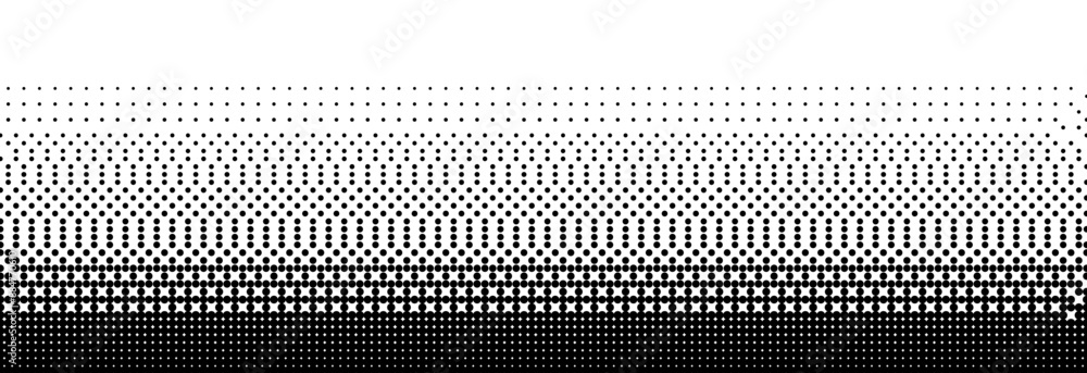 Pixelated bitmap gradient texture. Black and white dither pattern ...