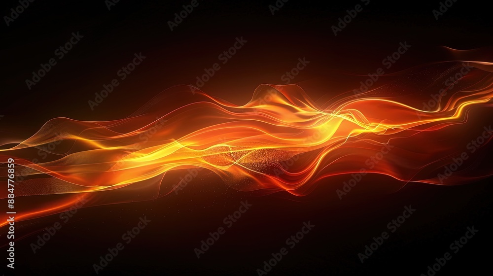 Cartoon fire. Flame of infernal fireballs, red and yellow campfire, hot wildfire and bonfire ...