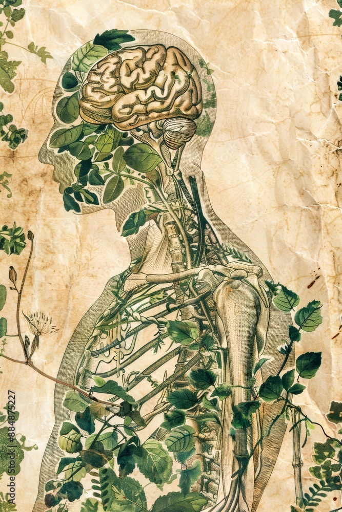 watercolor clipart of close up of human upper body part anatomical body ...