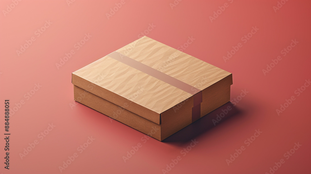 Cardboard box isolated over white background. cardboard box, isolated ...