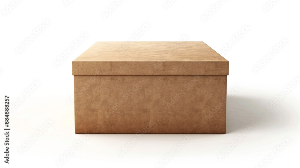 Cardboard box isolated over white background. cardboard box, isolated ...