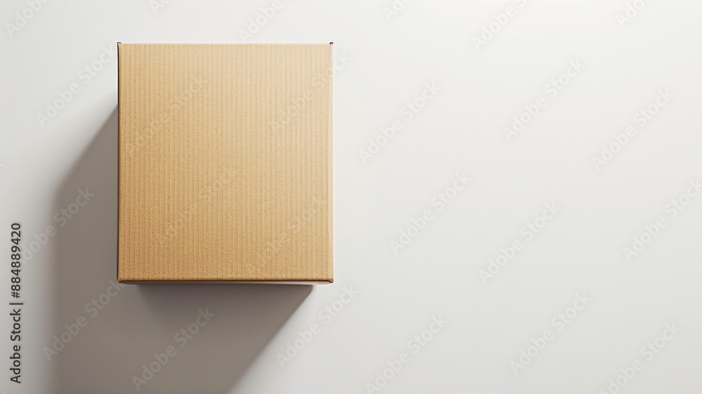 Cardboard box isolated over white background. cardboard box, isolated ...