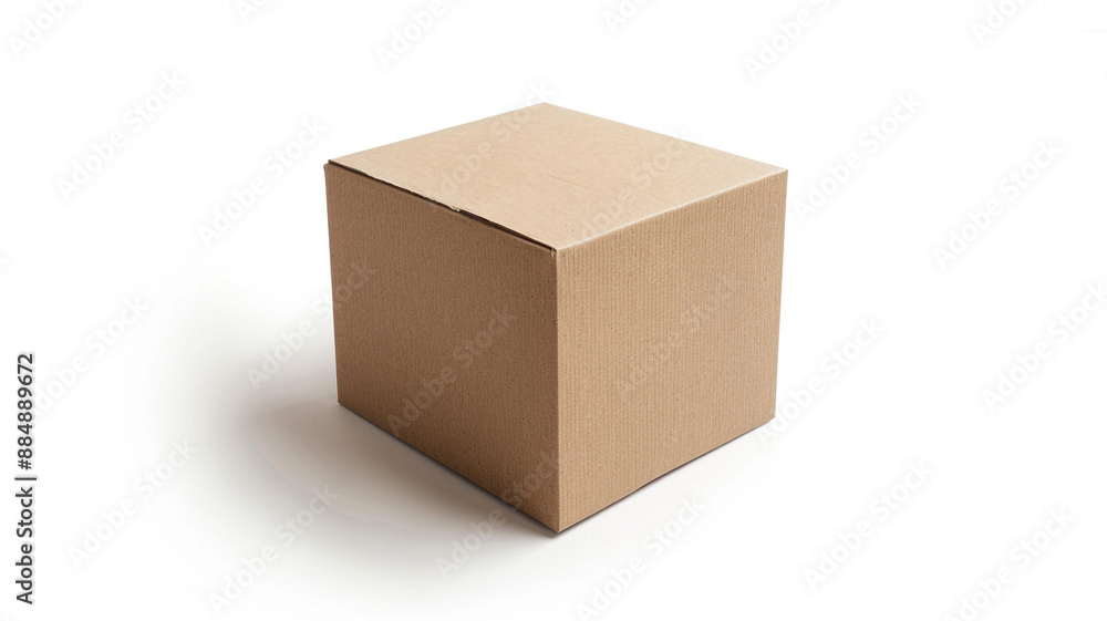Cardboard box isolated over white background. cardboard box, isolated ...