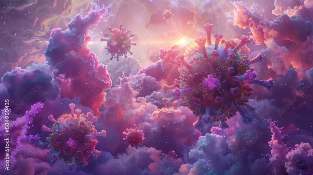 Virology: Study of viruses and viral diseases, including their anatomy ...