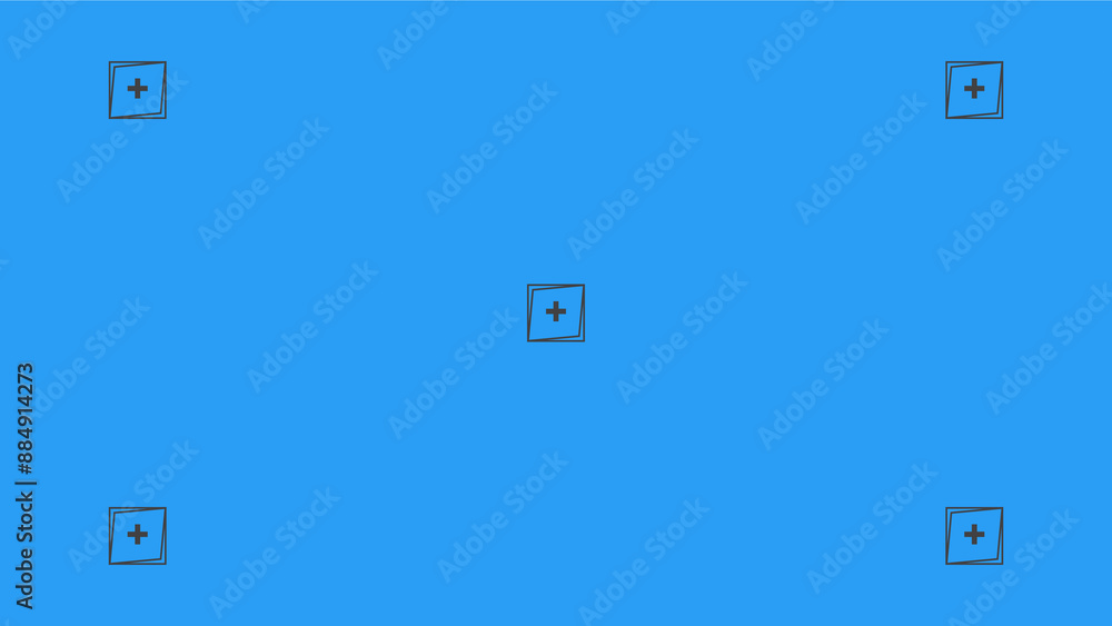 Blue screen background, VFX motion tracking markers. Art design blue ...