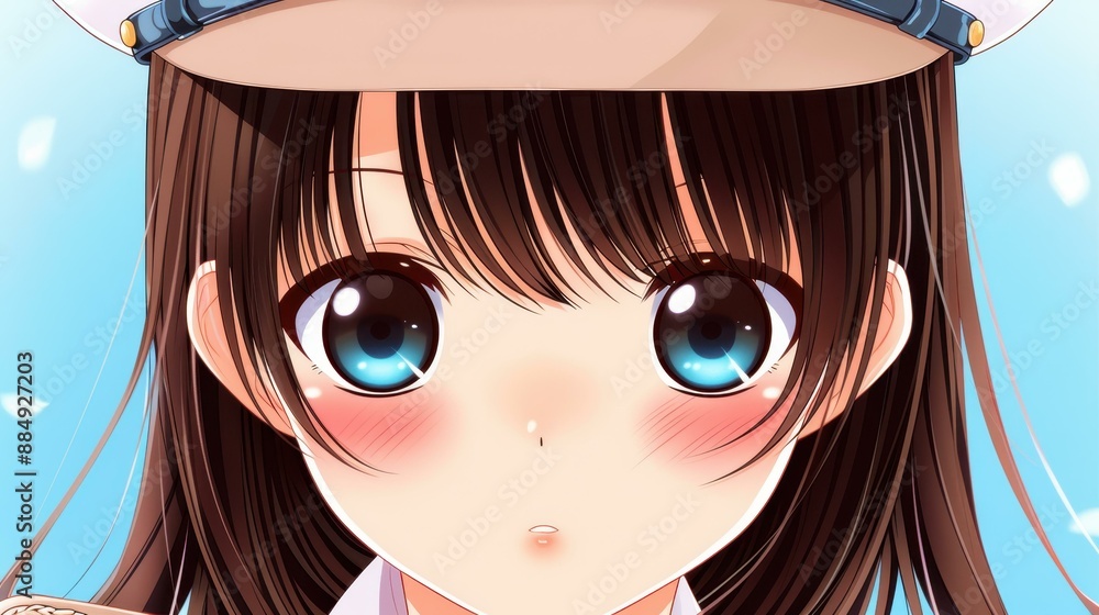 HD wallpaper of a cute soldier girl in a strict military uniform from ...