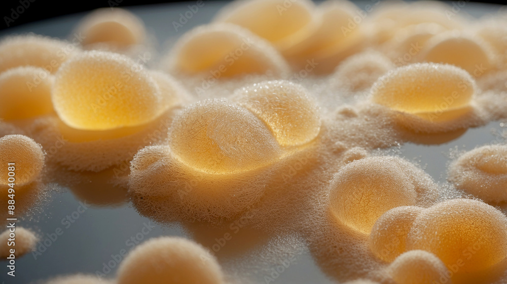 Yeast Activation Film a close-up sequence of yeast granules being ...