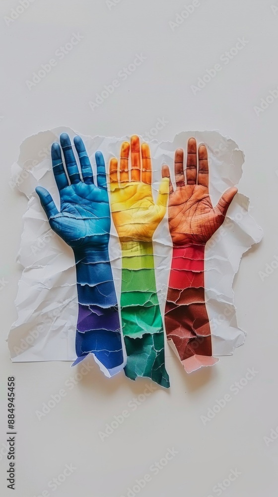 Close-up of Torn Paper Revealing Diversity, Equity, Inclusion, and ...