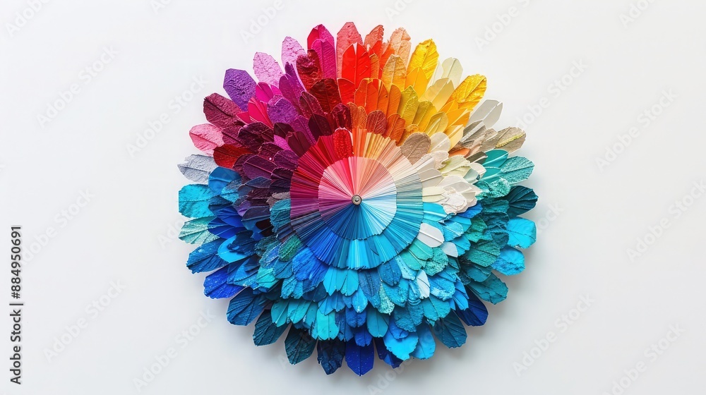 colorful designer swatch palette guide chart spectrum,Colorful Parasol ...