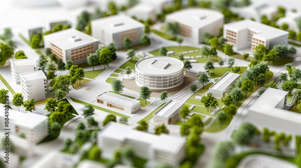 Urban development plan, comprehensive design concept and layout for a ...