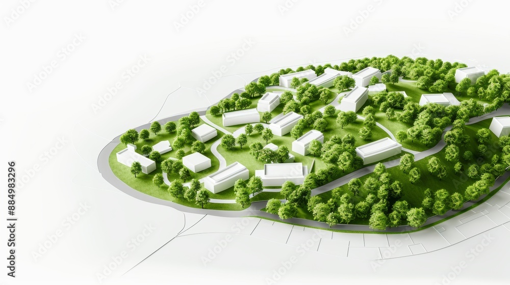 Urban development plan, comprehensive design concept and layout for a ...