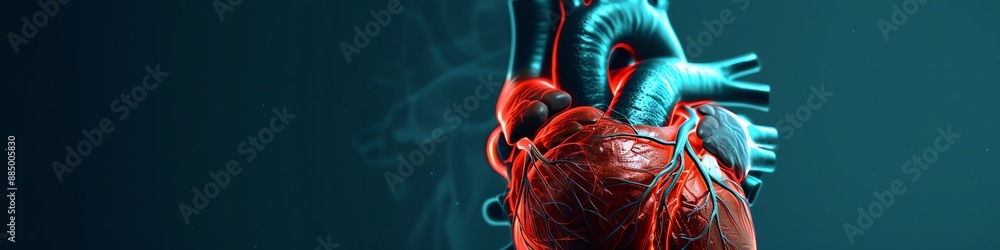 Detailed MRI of heart inflammation due to infection, heart disorder ...