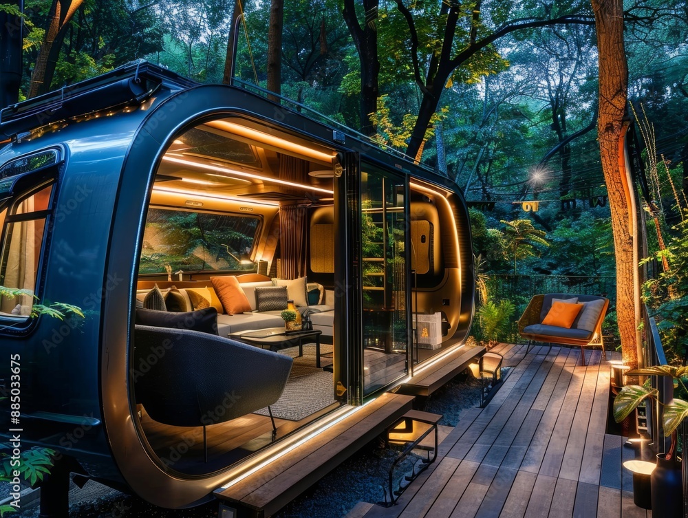 Experience a corporate retreat offering mobile offices and curated ...