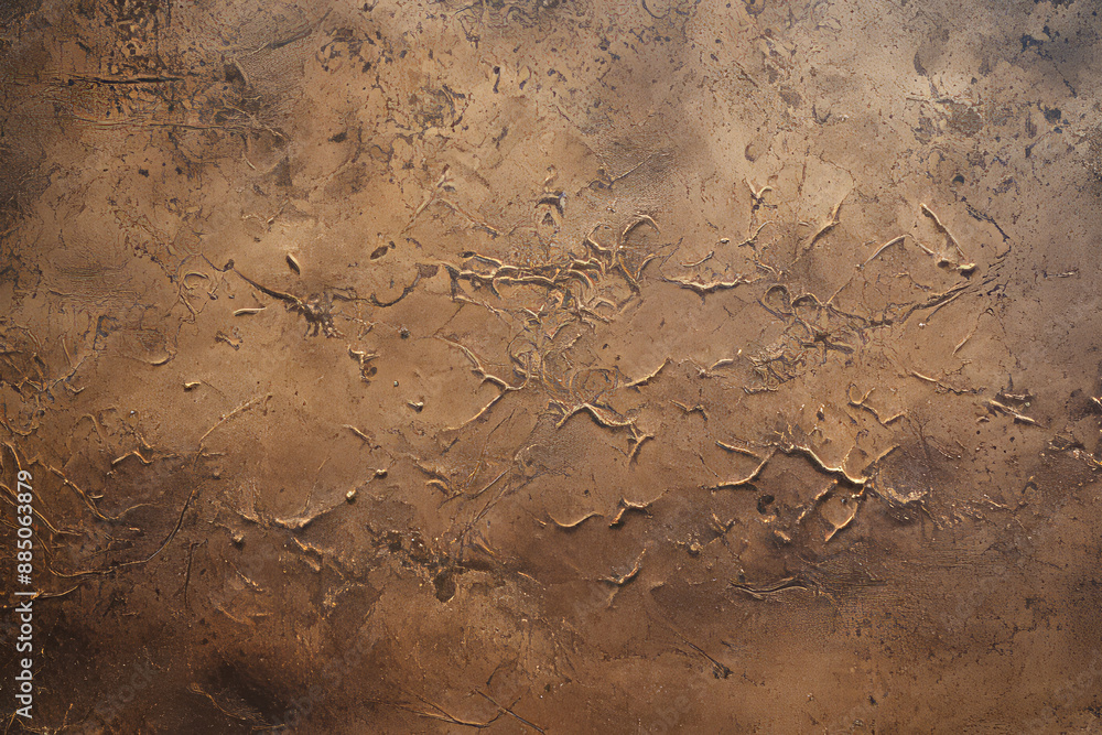 Processed collage old dry brown clay surface texture. Background for ...