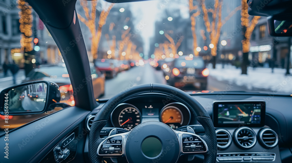 IoT-enabled car providing real-time traffic updates, vehicle ...