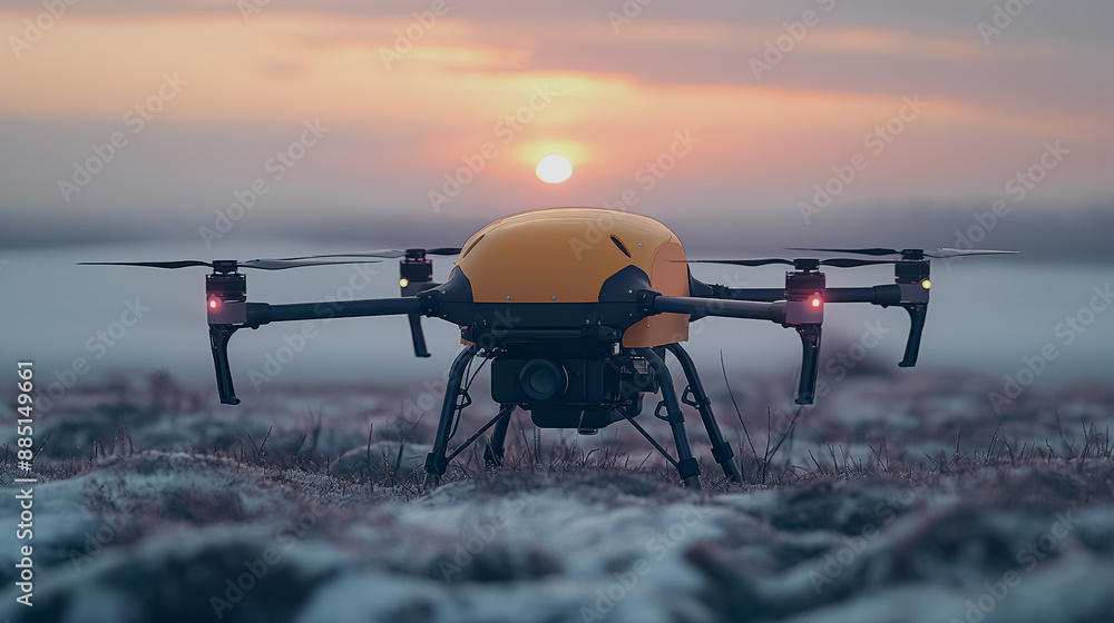 Connected delivery drones using IoT technology to optimize routes and ...