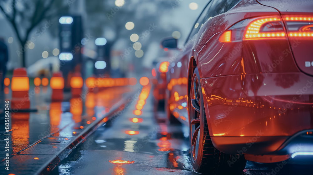 A smart parking system in a busy urban area, using IoT sensors to ...