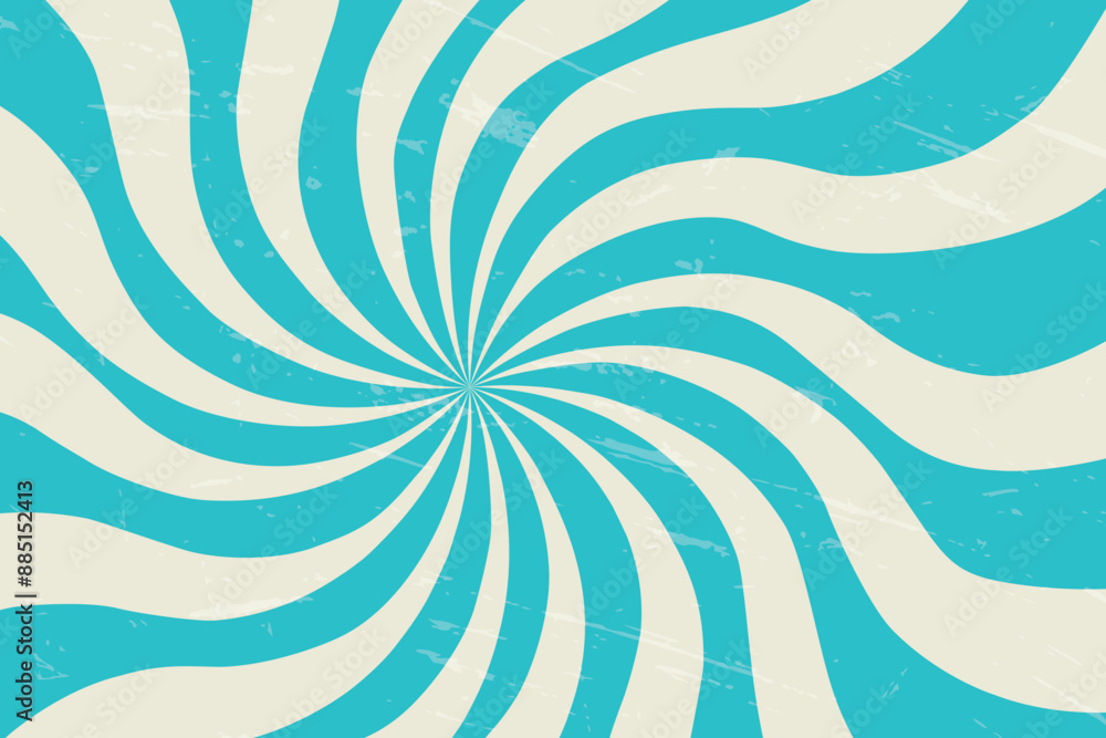 Retro Twist spiral sunburst vector background with Vintage bright ...