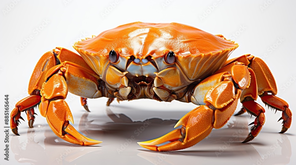 crab on a white background HD 8K wallpaper Stock Photographic Image ...