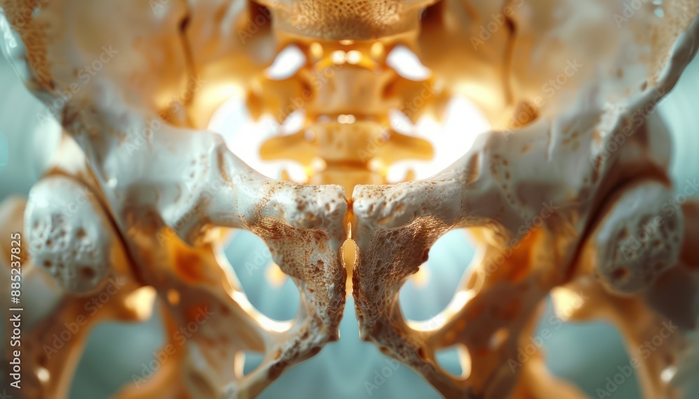 Human Hip Anatomy Scan Detailed View of Skeletal Structure, Pelvis ...