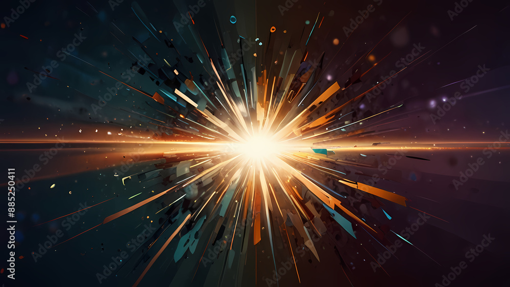 abstract background that illustrates the aftermath of an explosion ...