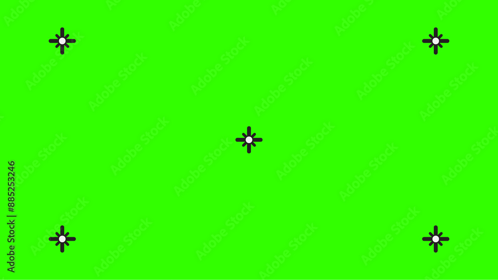 Green screen background, VFX motion tracking markers. Art design green ...