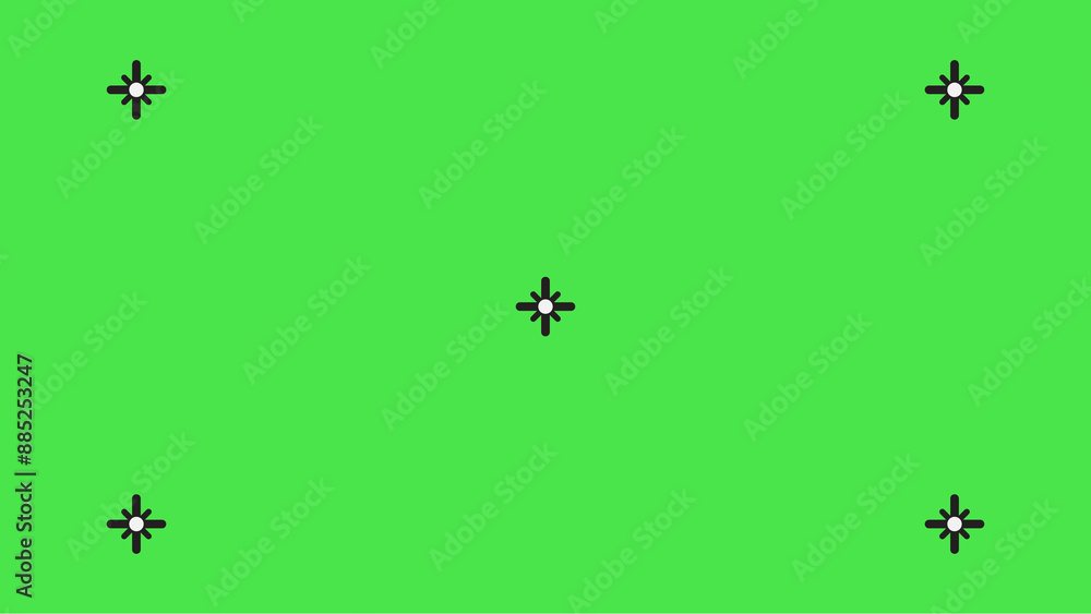 Green screen background, VFX motion tracking markers. Art design green ...