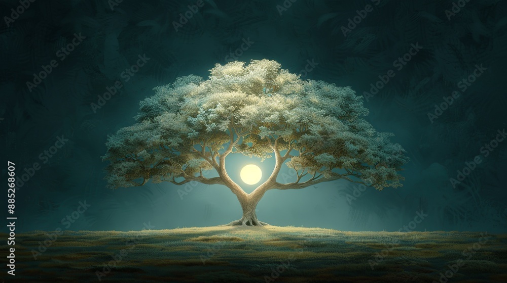 Embrace the mystical beauty of forest landscapes, where ancient trees ...