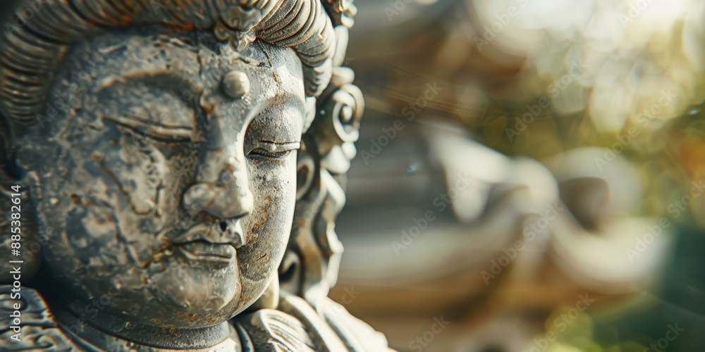 Buddha, Japanese graveyard statue with child for safety, protection ...