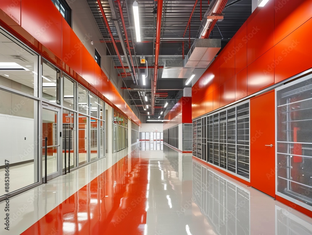 State-of-the-Art Data Center with Automated Cable Management, Secure ...
