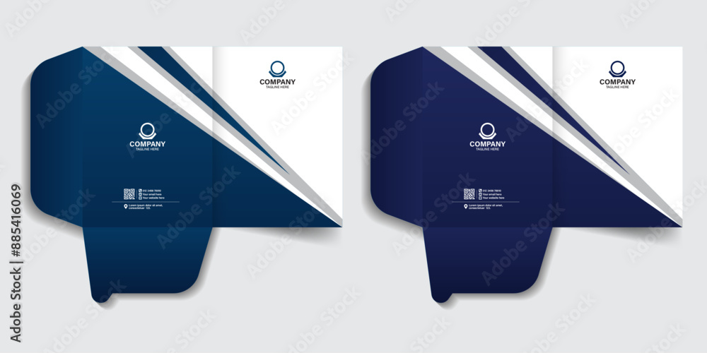 Office folder, office document, file folder design template modern and ...