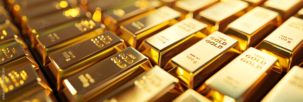 Gold wall texture, gold bars background, shiny on with gloss light ...