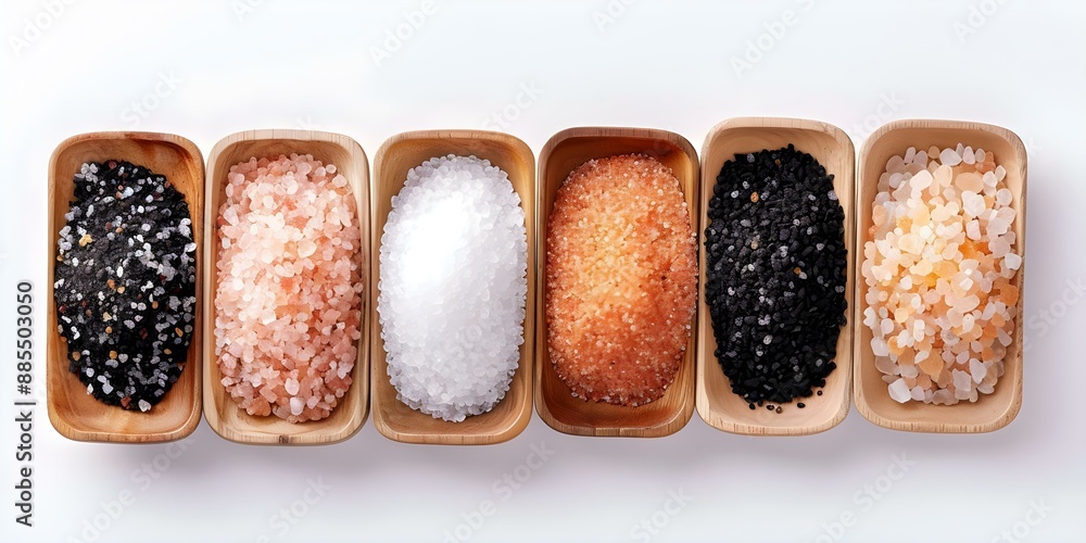 Display of Himalayan Pink and Black Lava Gourmet Salts Collection in ...