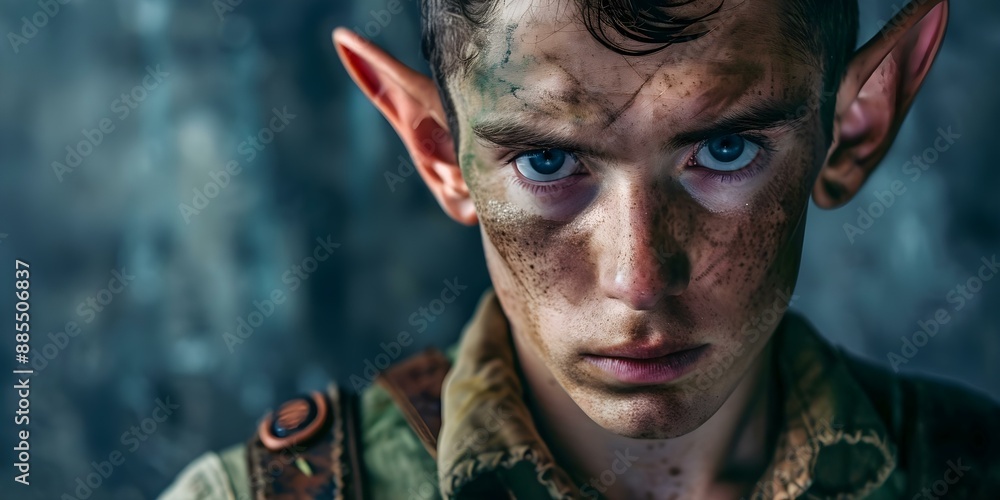 Description of a male elfs appearance. Concept The male elf stood tall ...