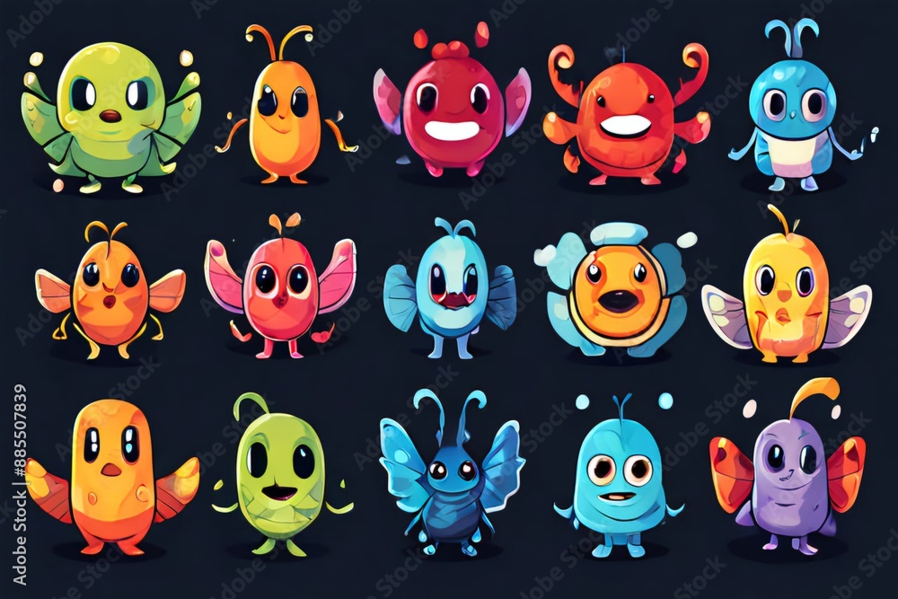 Cartoon characters, game characters, animation characters, animal ...