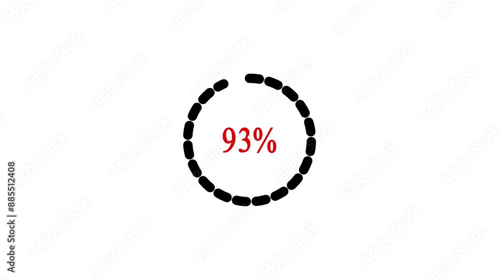 Circular percentage progress bar on transparent white background. Withe ... Circular percentage progress bar on transparent white background. Withe ...