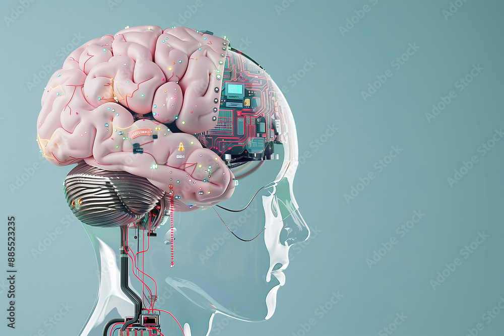 brain augmented reality integration with AI, artificial intelligence ...