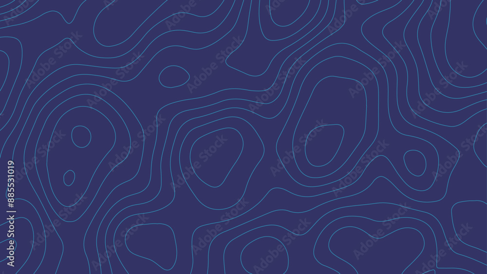 Topographic line map. Abstract blank detailed topographic contour map ...