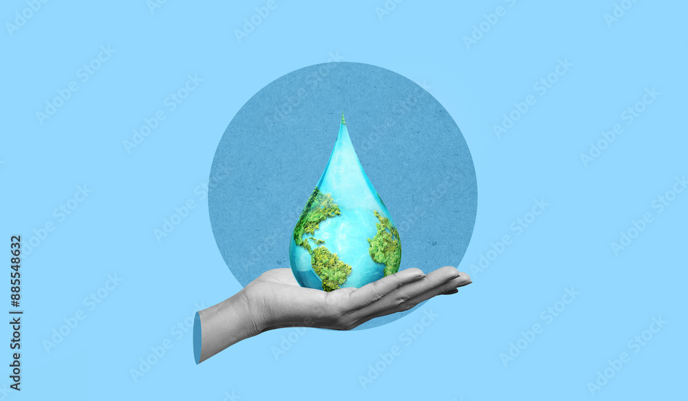 World Water Day Concept. Every Drop Matters. Saving water and world ...