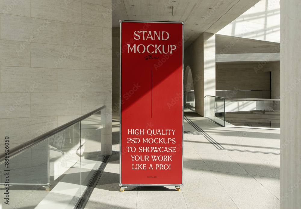 Museum Stand Mockups Stock Template | Adobe Stock