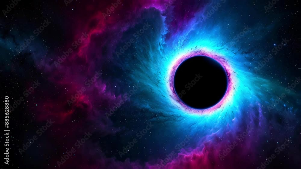 Abstract background Galaxy black hole vortex phenomenon surrounded by ...