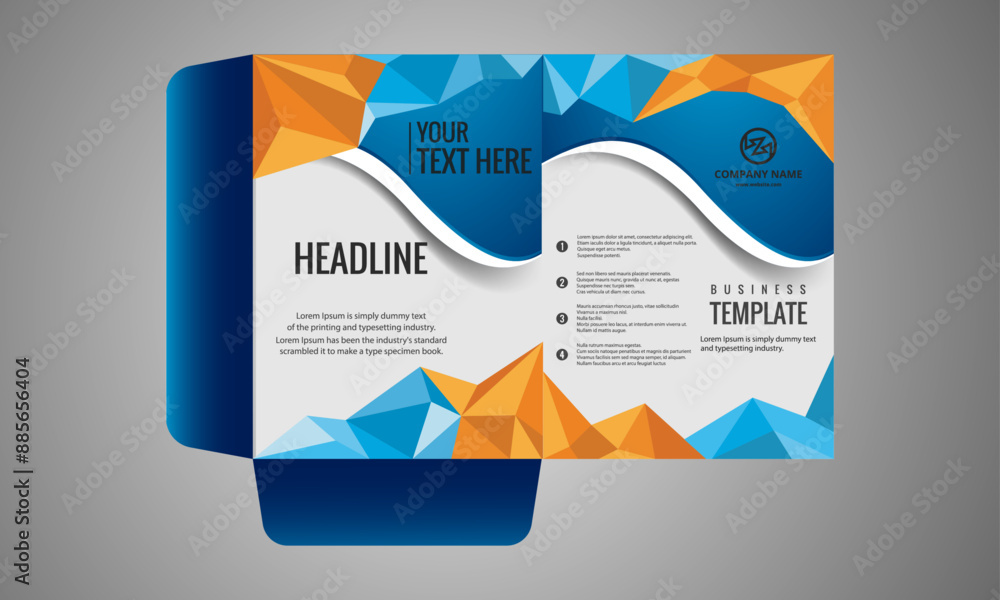 corporate modern file folder design template file folder design for ...