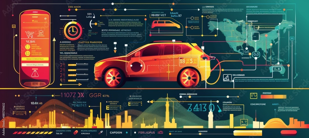 Infographic Comparing Carbon Footprint of Gasoline Cars vs. Electric ...