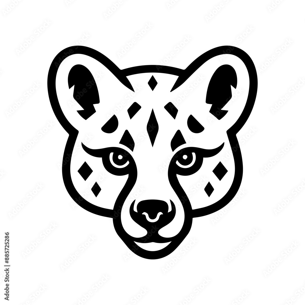 Hyena icon or modern line symbol. Vector line art and icon design with ...