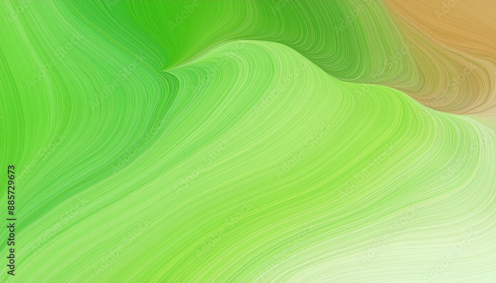 dynamic horizontal banner. modern curvy waves background illustration ...