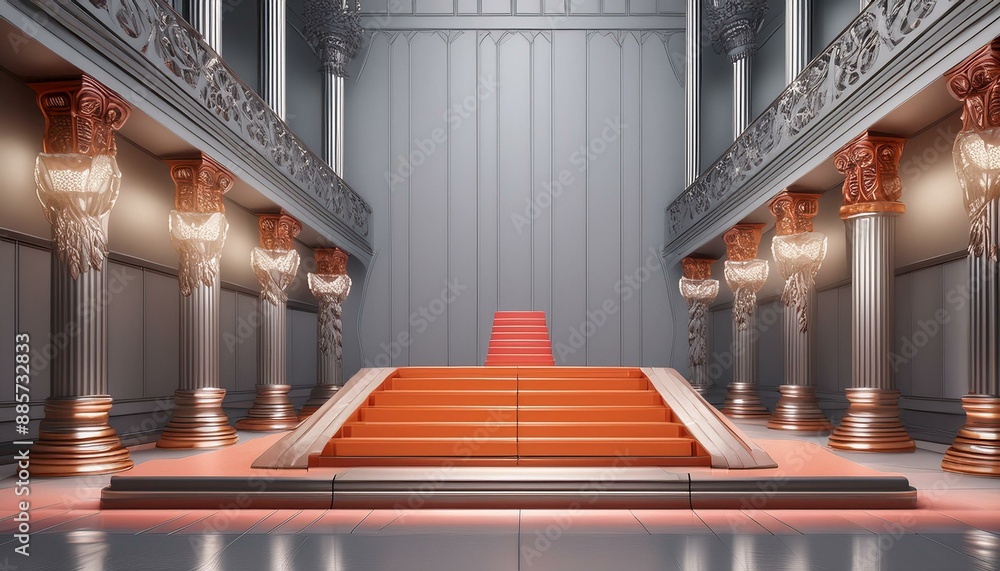 Winner award podium prize silver gold trophy win champion pedestal ...