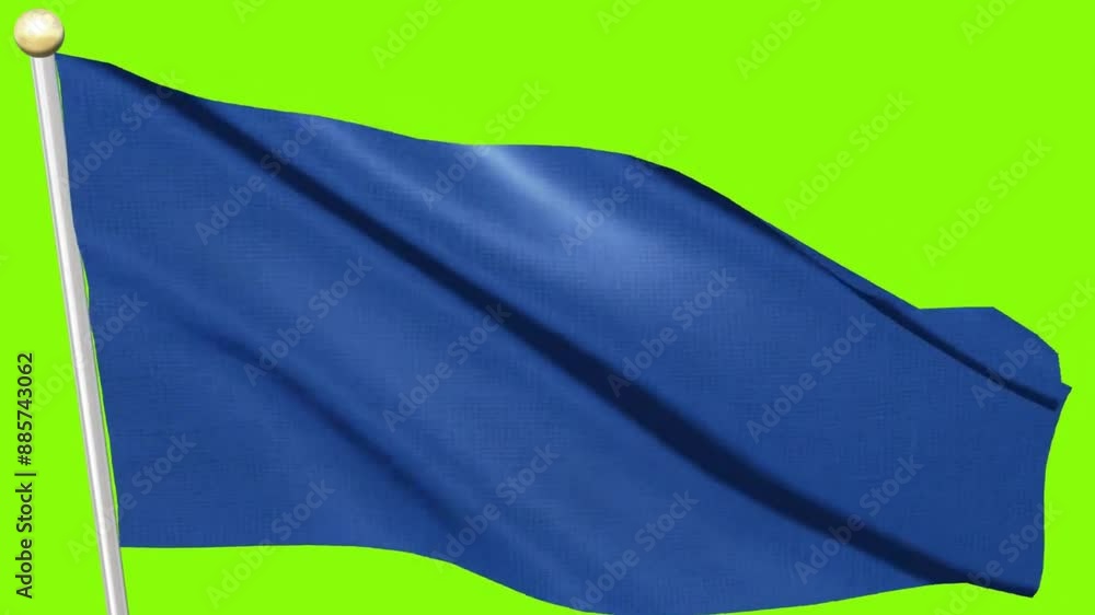 Seamless Blue flag Waving Video, Blue Flag Videos, Blue Flag Animation ...
